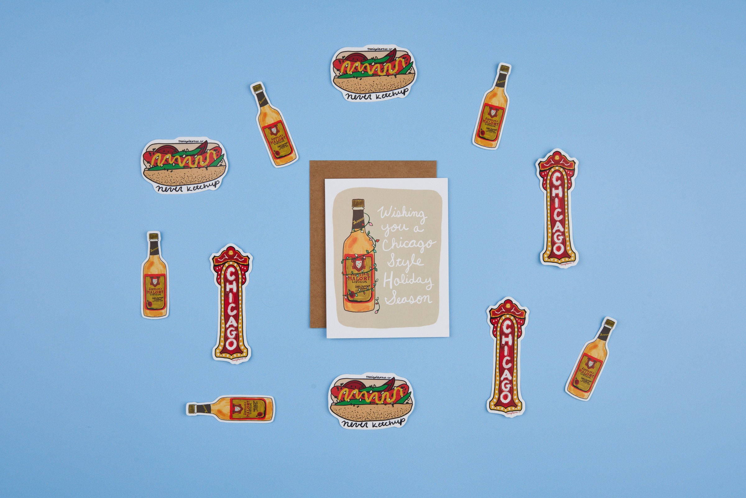 Chicago-style Malort Vinyl Sticker - Etsy