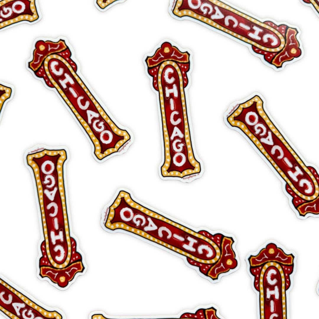 Chicago Theater Vinyl Sticker - Etsy