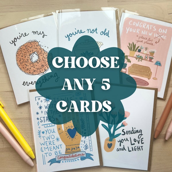Card Variety Pack - Etsy