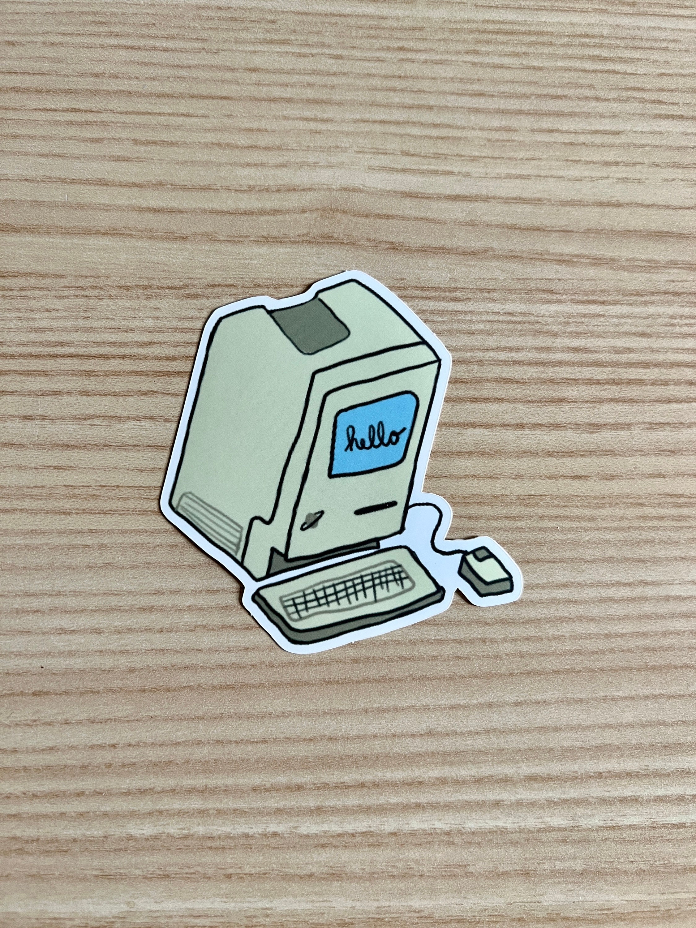 Apple Macintosh Retro Nostalgic Vinyl Sticker - Etsy