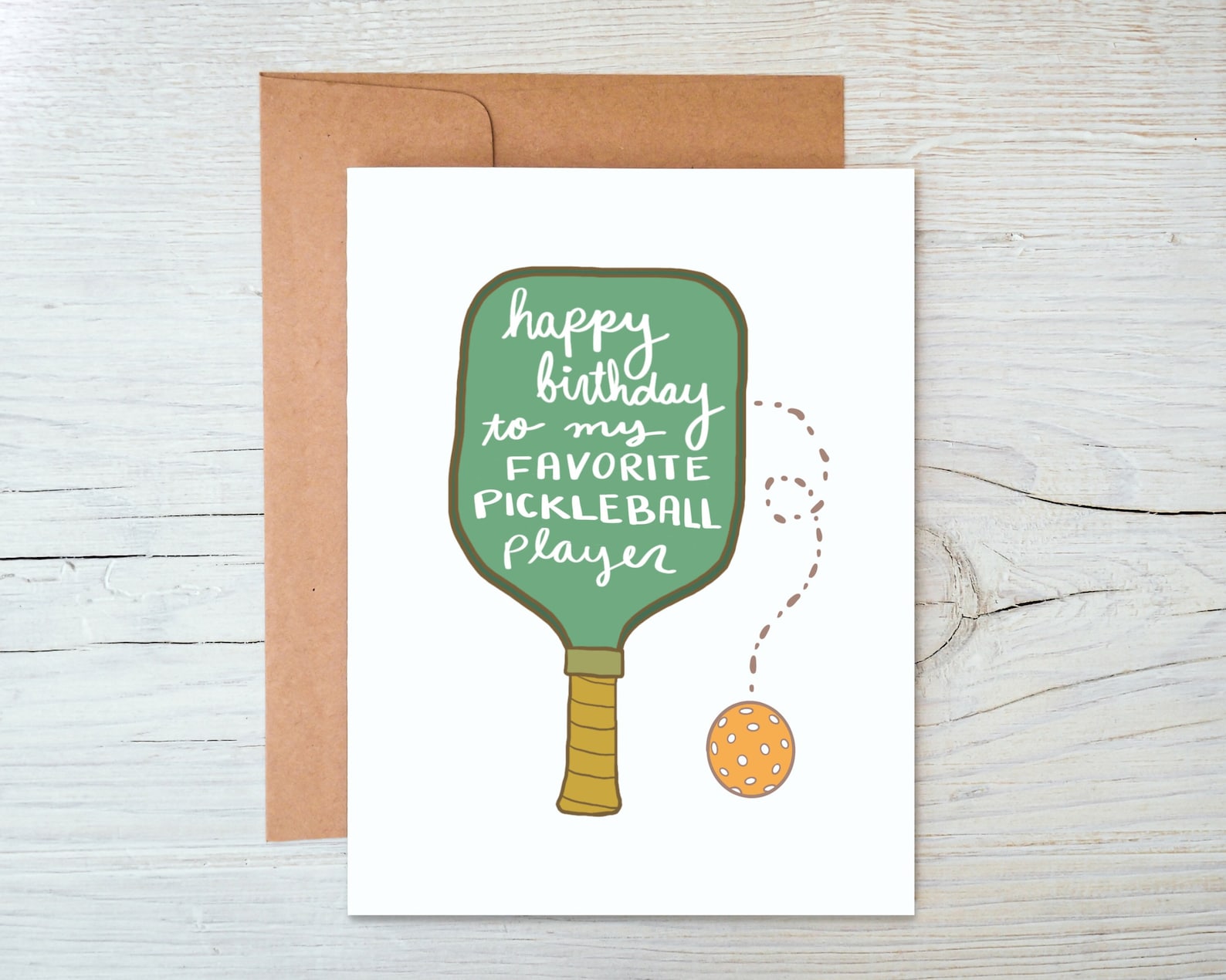 Pickleball Birthday Card - Happy Birthday to My Favorite Pickleball ...