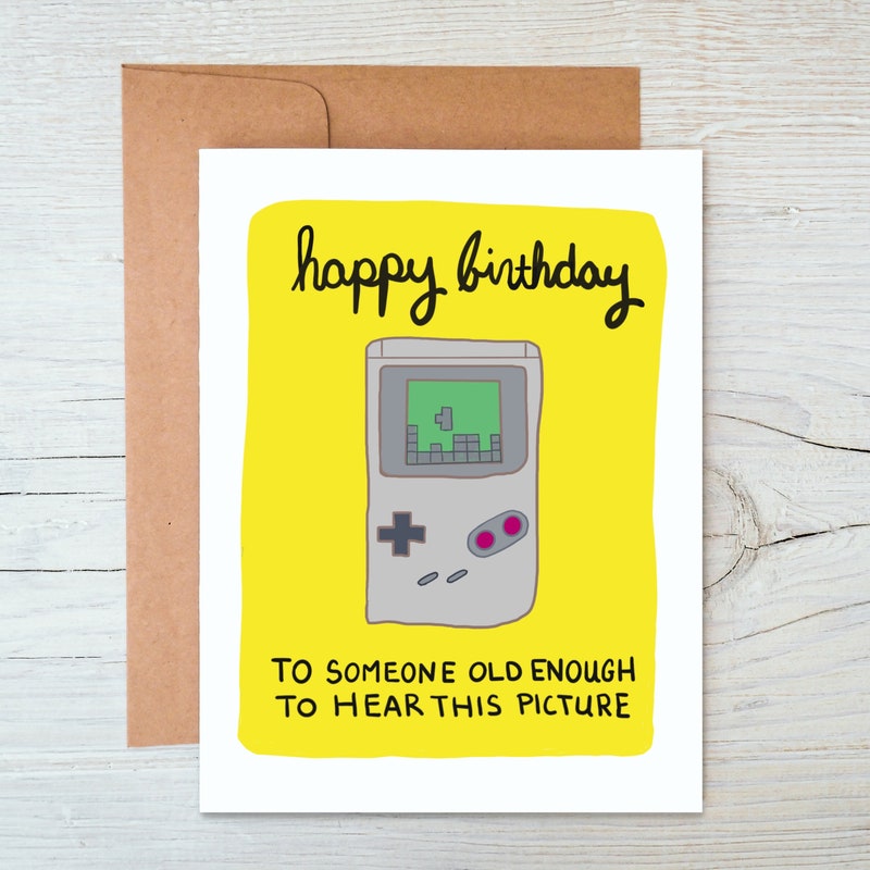 Gameboy Birthday Cards - Etsy