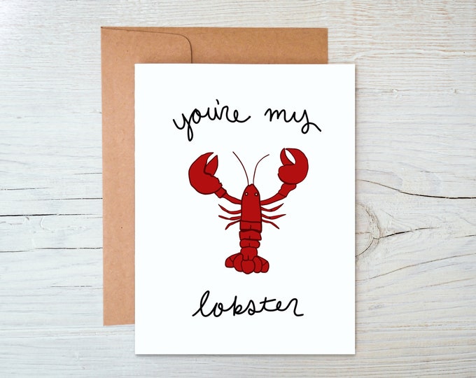 Friends Lobster Anniversary Card, Friends Anniversary Card, You're My ...