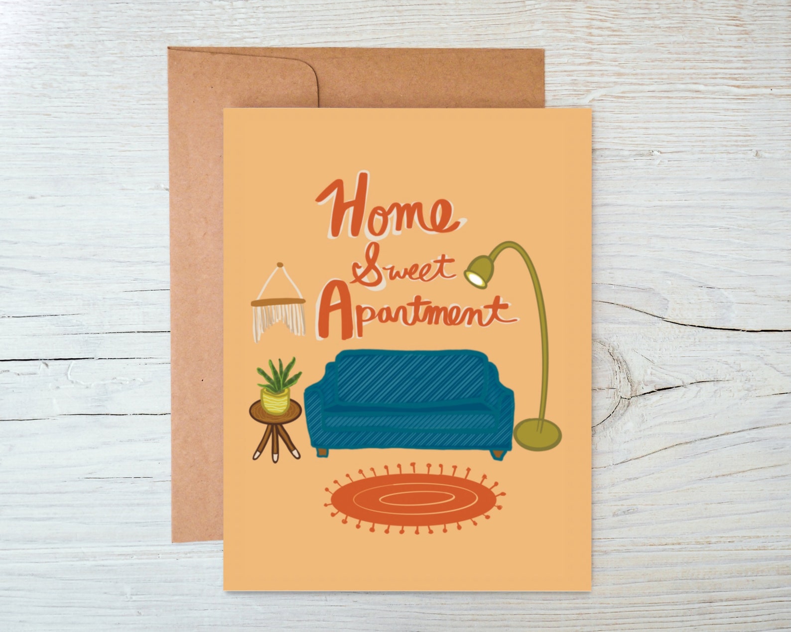 Home Sweet Apartment - New Apartment Card / Moving Card - Etsy