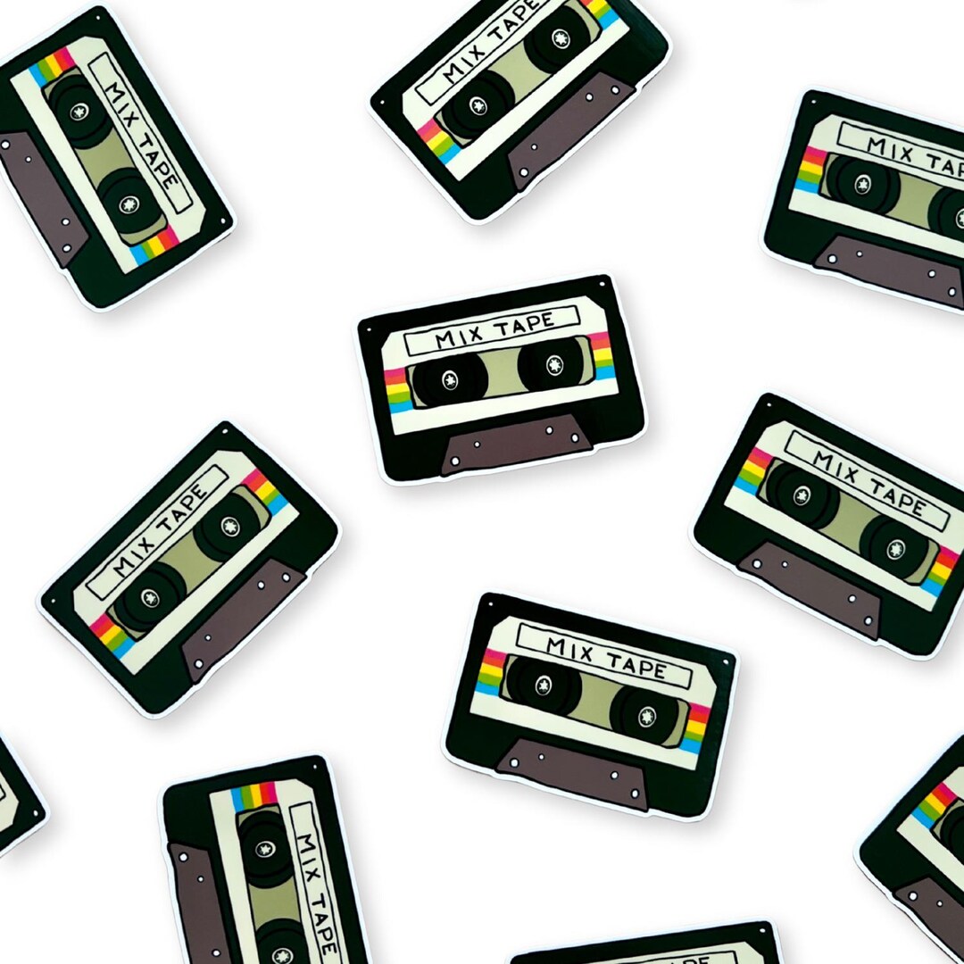 Mix Tape Vinyl Sticker - Etsy
