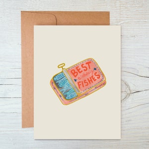 Funny Sardine Birthday Card - Best Birthday Fishes - Etsy
