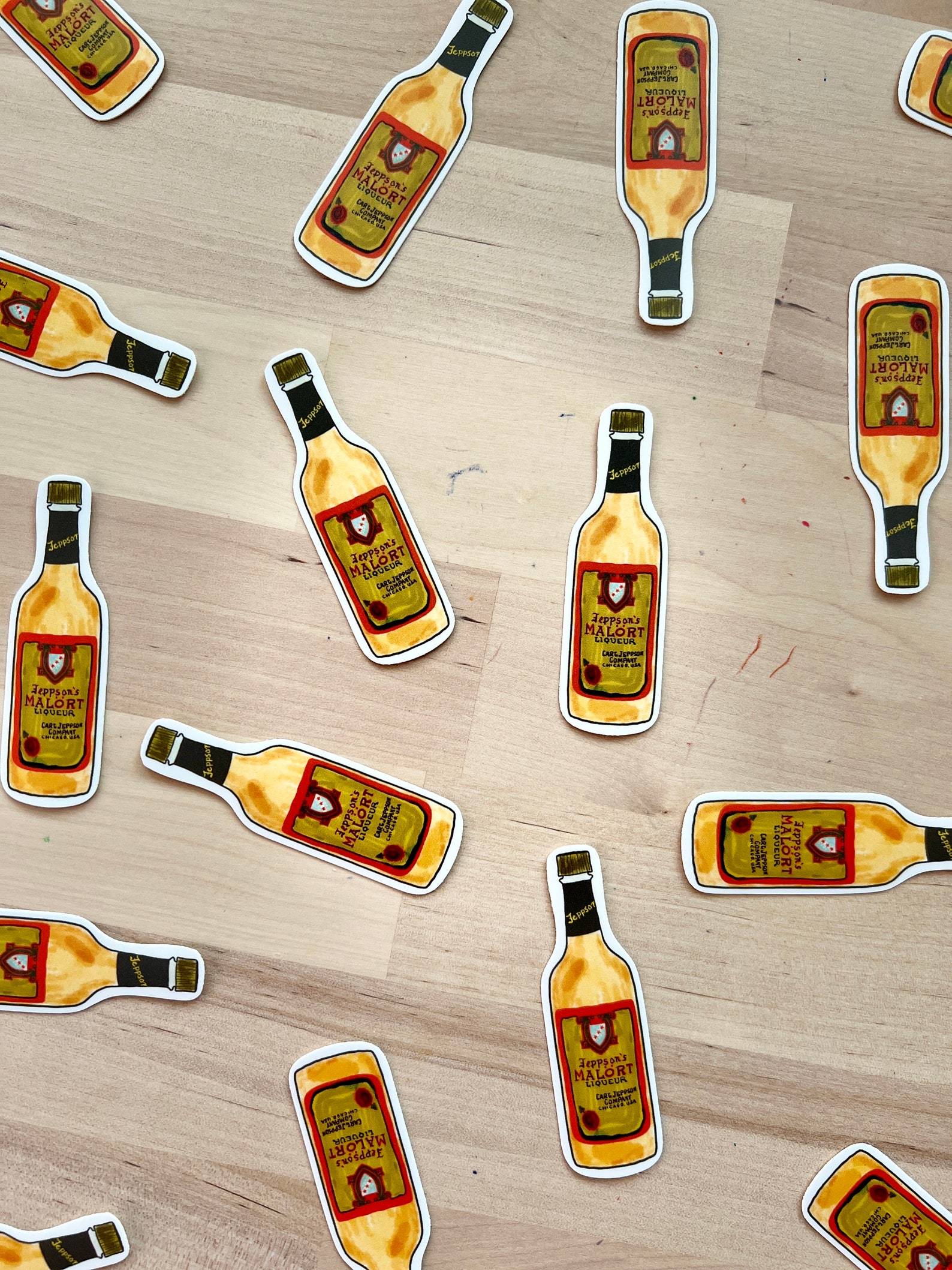 Chicago-style Malort Vinyl Sticker - Etsy
