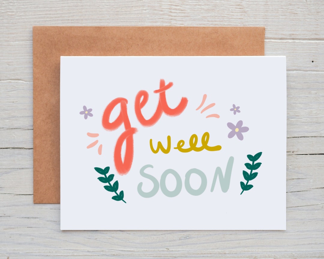 Get Well Card Get Well Soon Recovery Card - Etsy