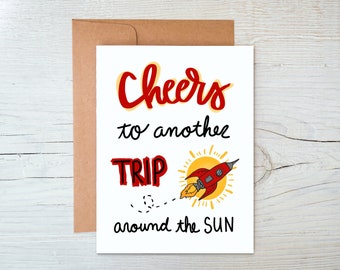 Another Trip Around the Sun Birthday Card - Etsy