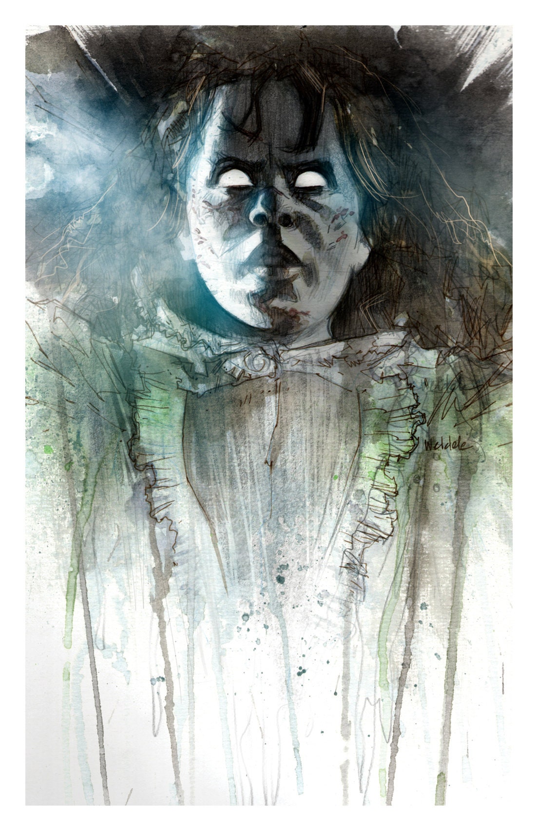 Scary Watercolor Paintings