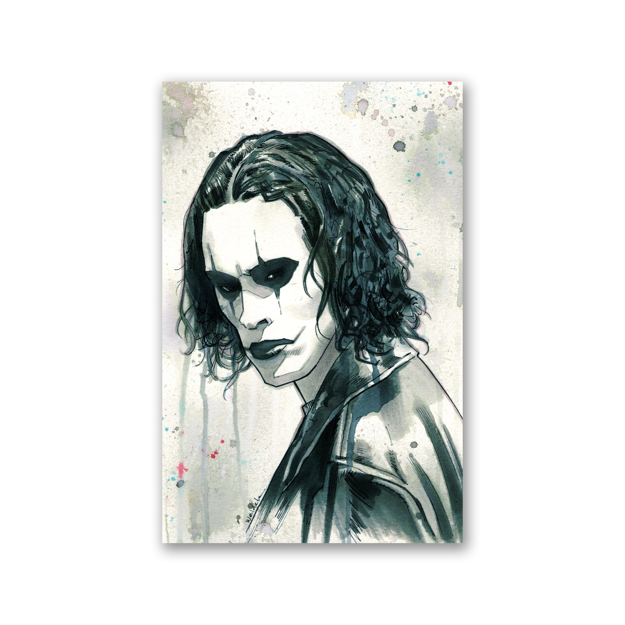 THE CROW Premium Watercolor Art Print Brandon Lee 11x17 | Etsy