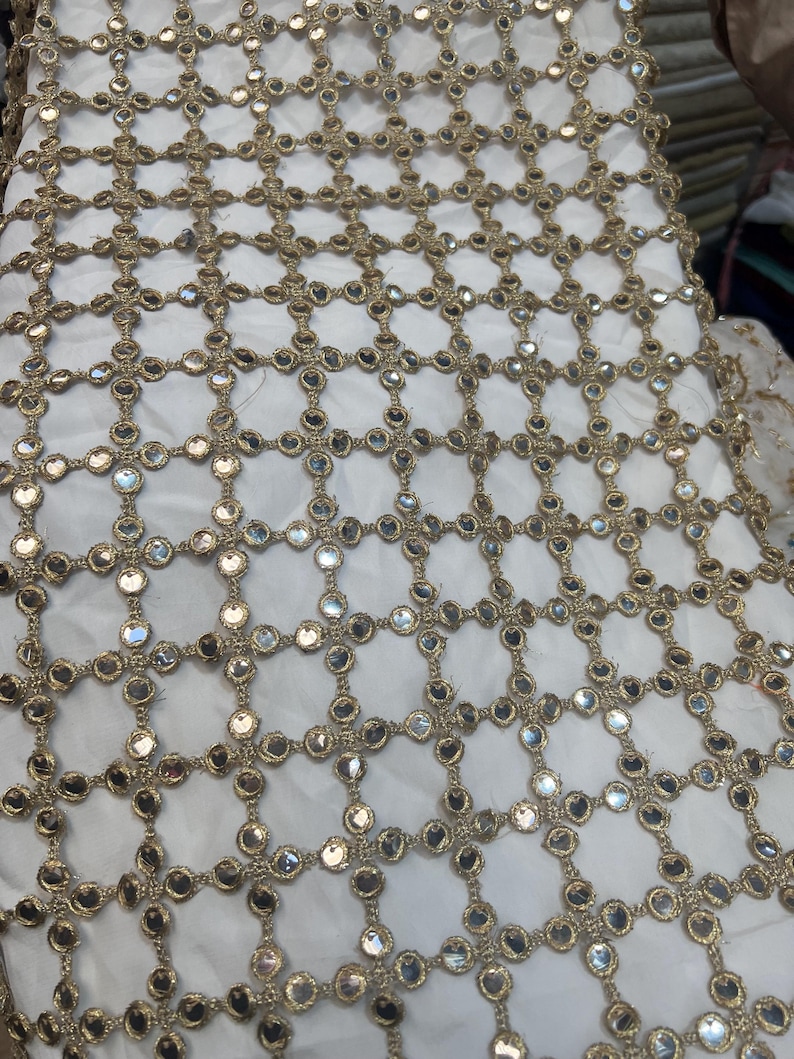 Foil Mirror Dupatta, Indian Pakistani Wedding Wear, Sheesh Dupatta - Etsy