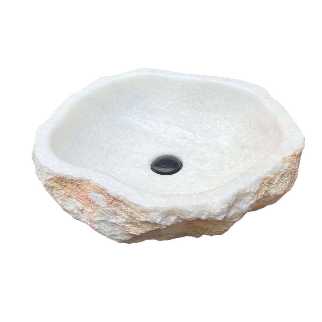 Carpathian White – Natural Stone Sink - Etsy