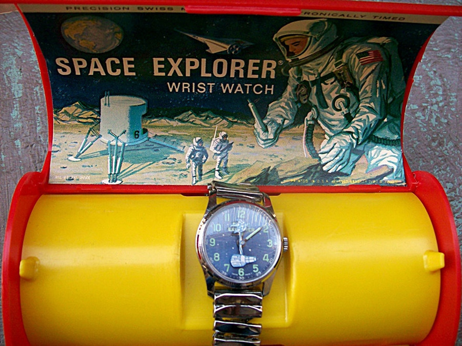Vintage 1960's Space Explorer Wrist Watch | Etsy
