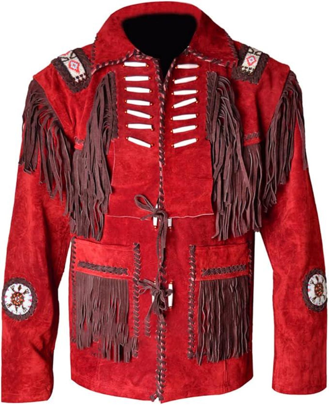 Vintage Buckskin Suede Cowboy Jacket: Fringe & Beaded Western Style - Etsy