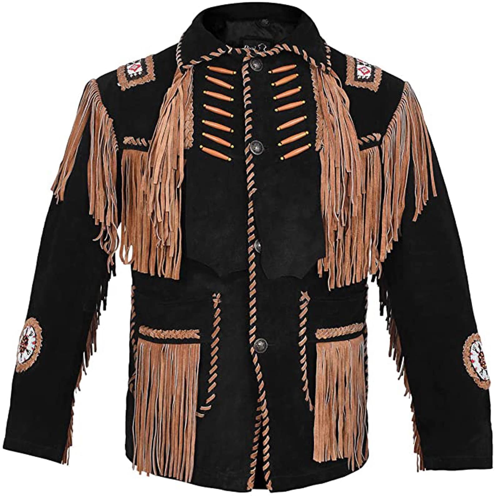 Vintage Buckskin Suede Cowboy Jacket: Fringe & Beaded Western Style - Etsy