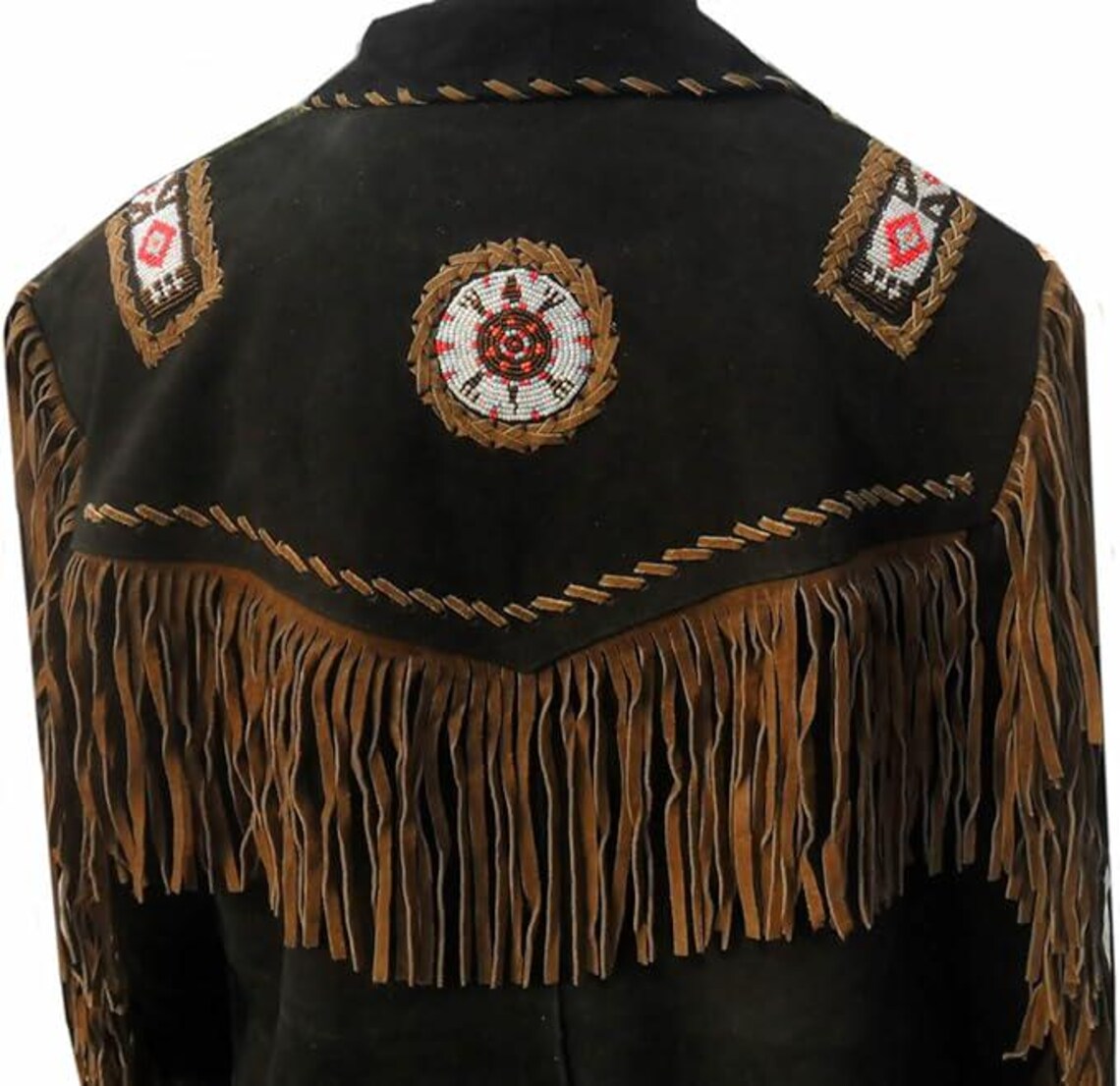 Vintage Buckskin Suede Cowboy Jacket: Fringe & Beaded Western Style - Etsy