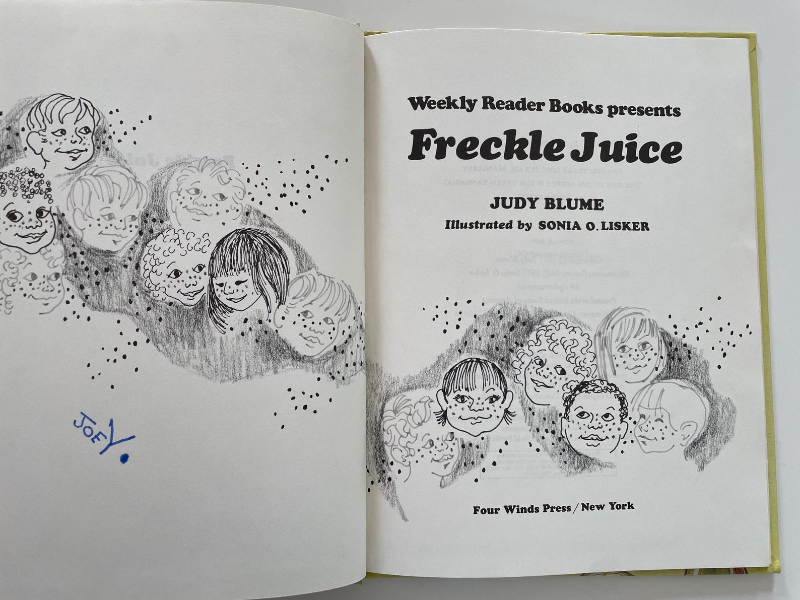 Freckle Juice by Judy Blume, Illustrated by Sonia O. Lisker - Etsy