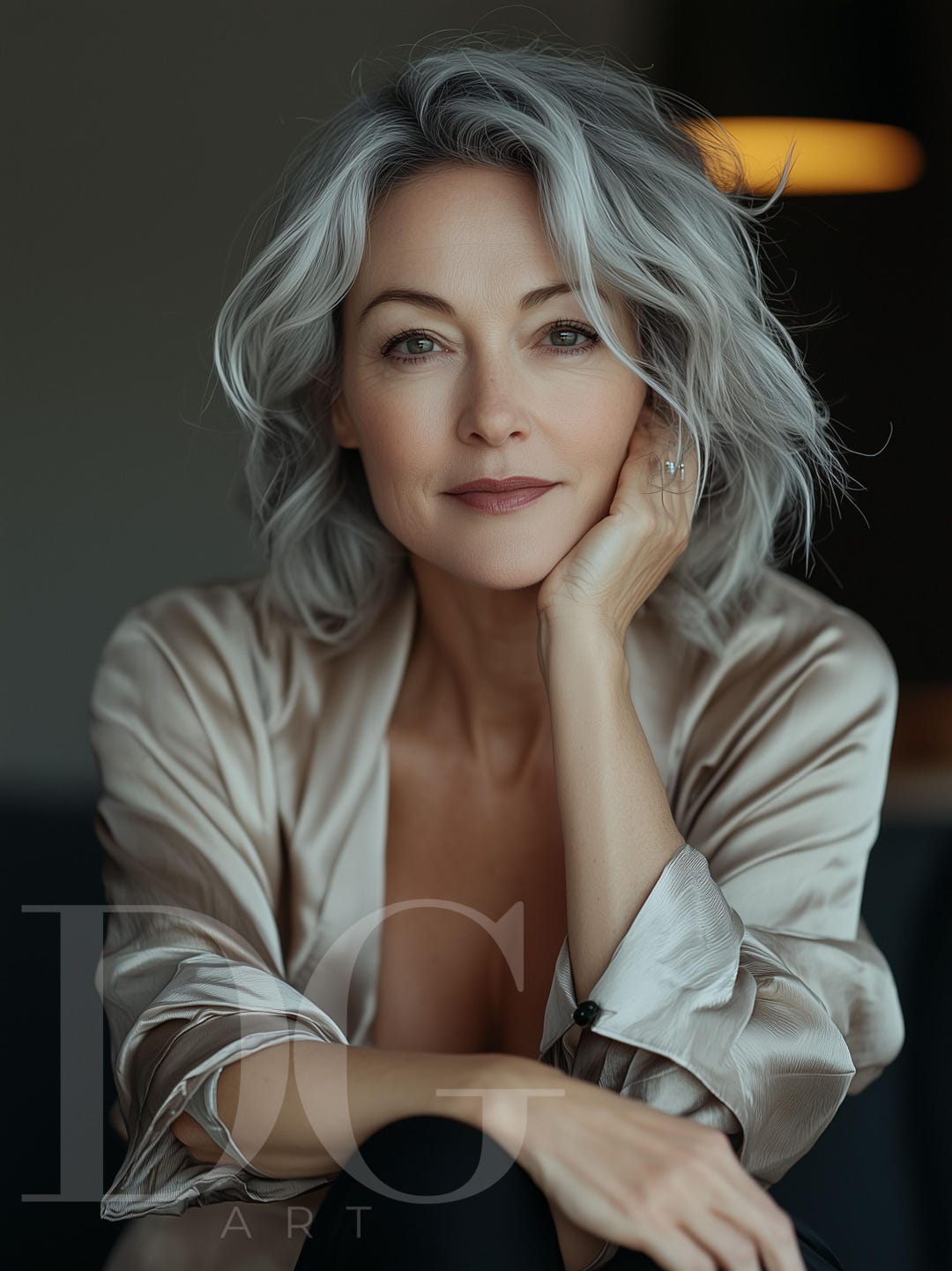 Mature Woman Digital Print 12x16'' | Mature Female Portrait | Modern ...