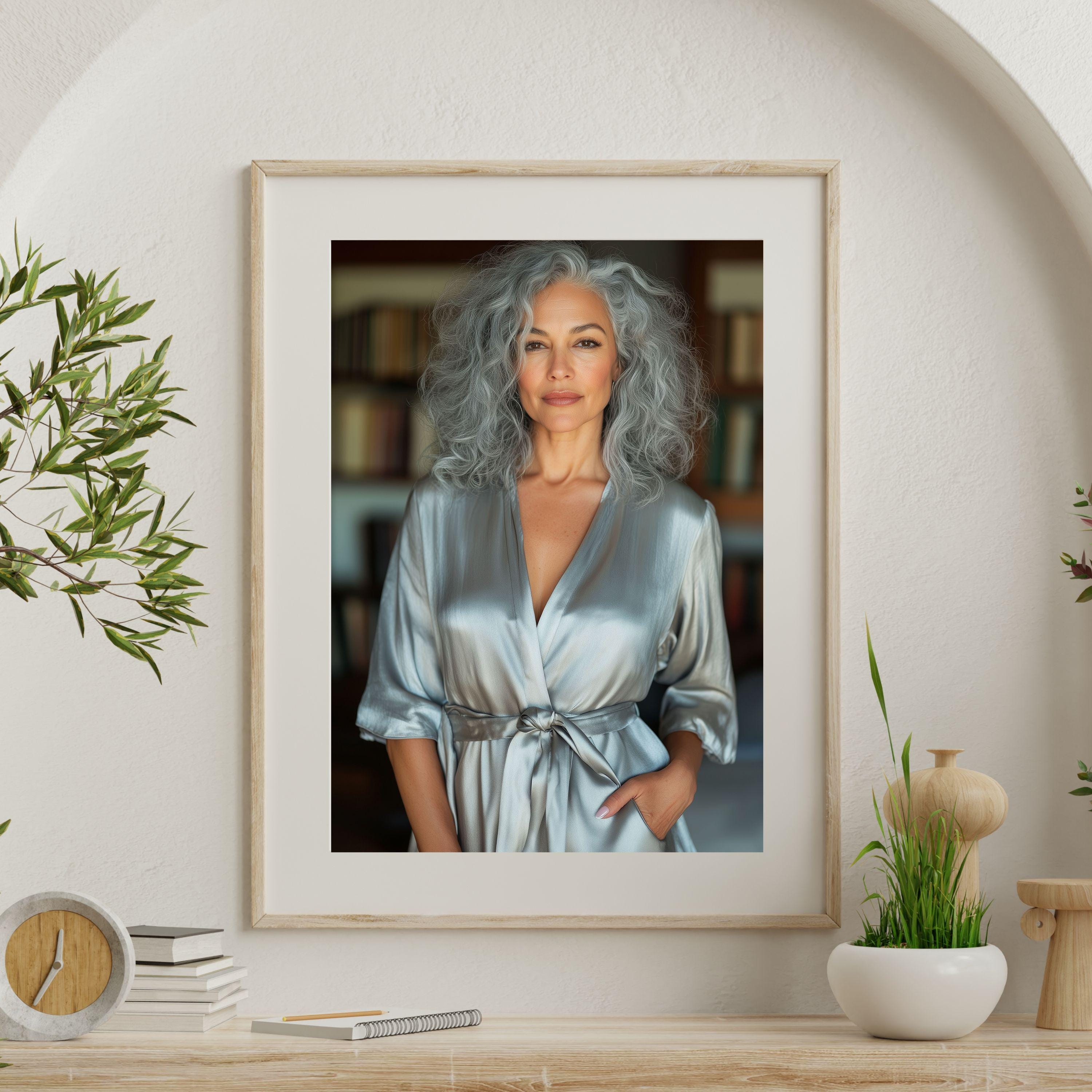 Mature Woman Printable Wall Art | 2x3 Ratio Digital Print | 24x36 ...