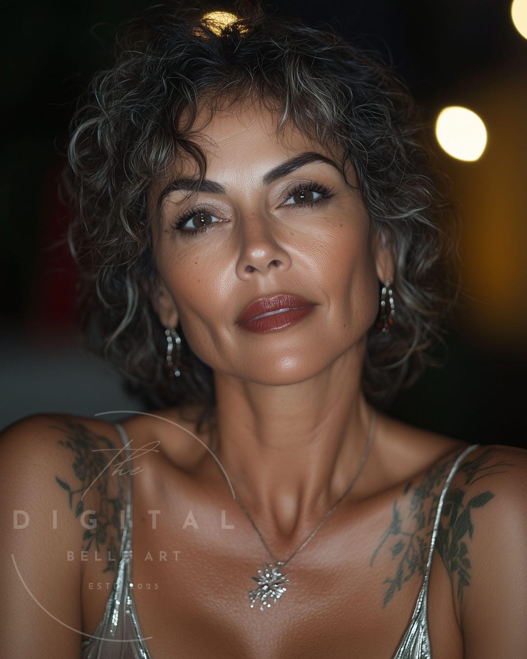 Mature Woman Printable Wall Art 8x10" | Elegant Female Portrait ...