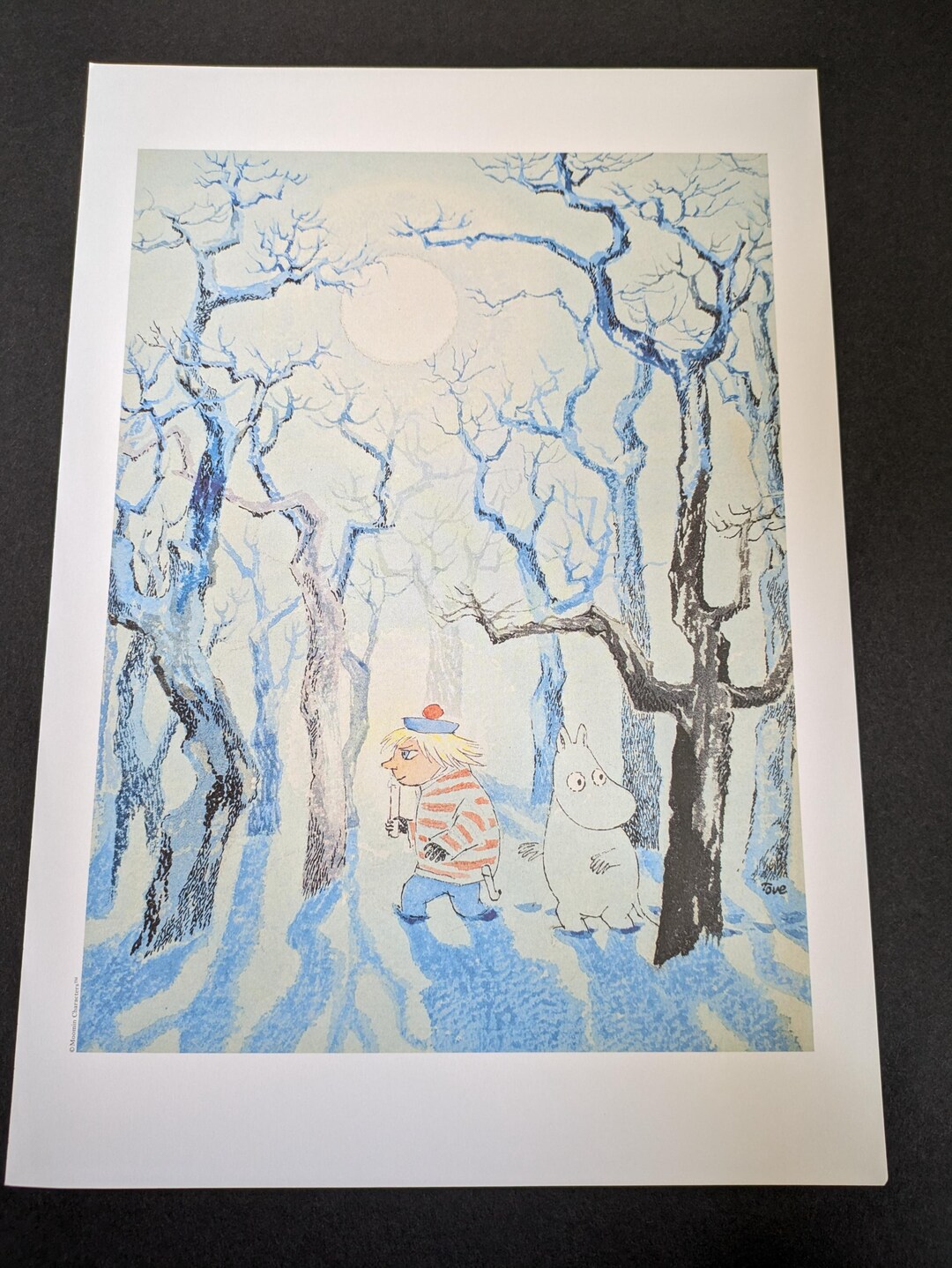 Moomin Poster/print A4 Moominland Midwinter 1957 - Etsy