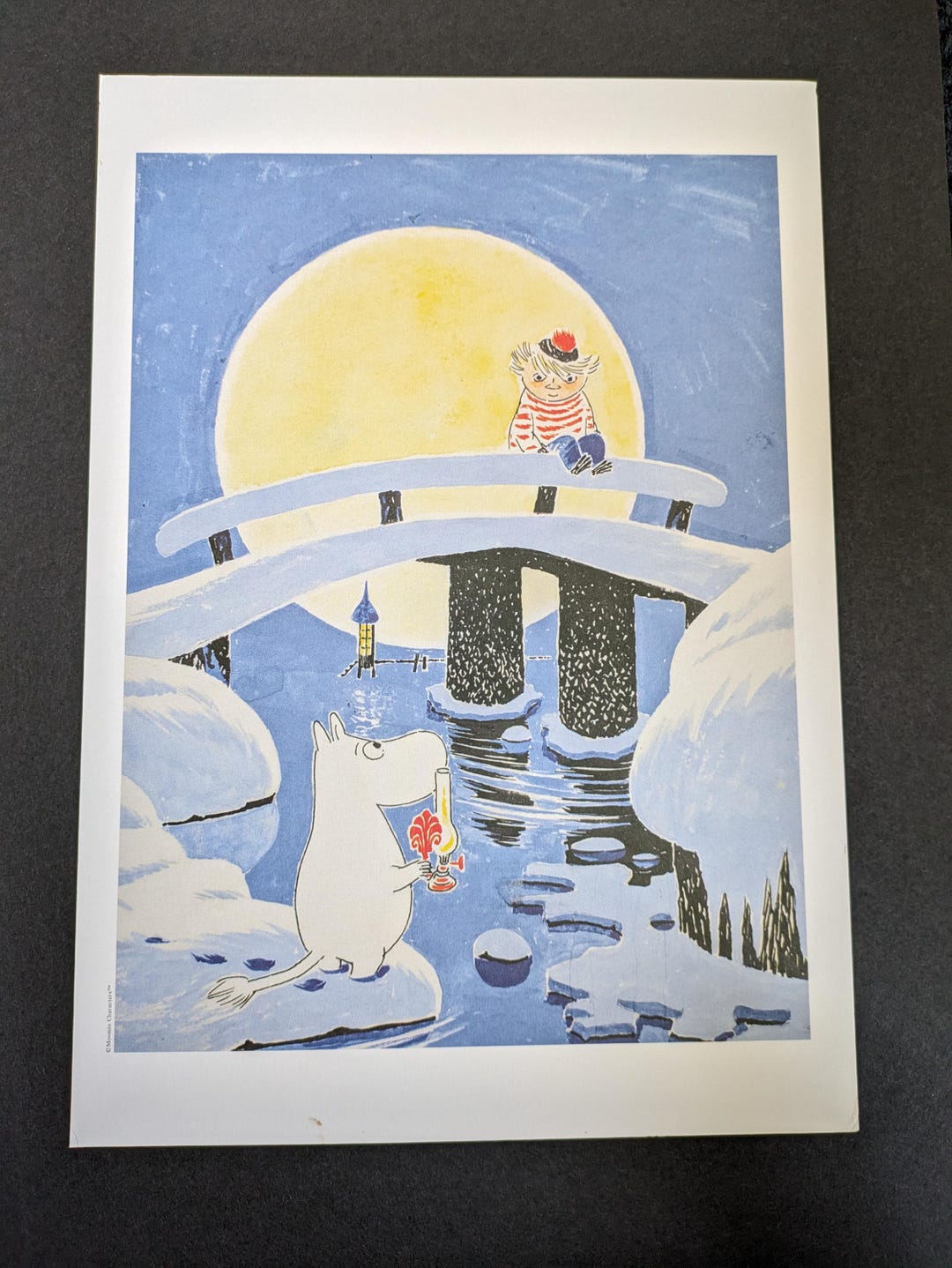 Moomin Poster/print A4 Double Sided- Moominland Midwinter 1957/ Comet ...