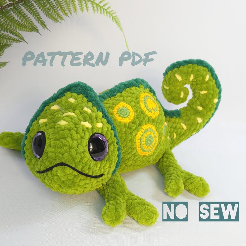 Crochet a Chameleon Pattern - Etsy