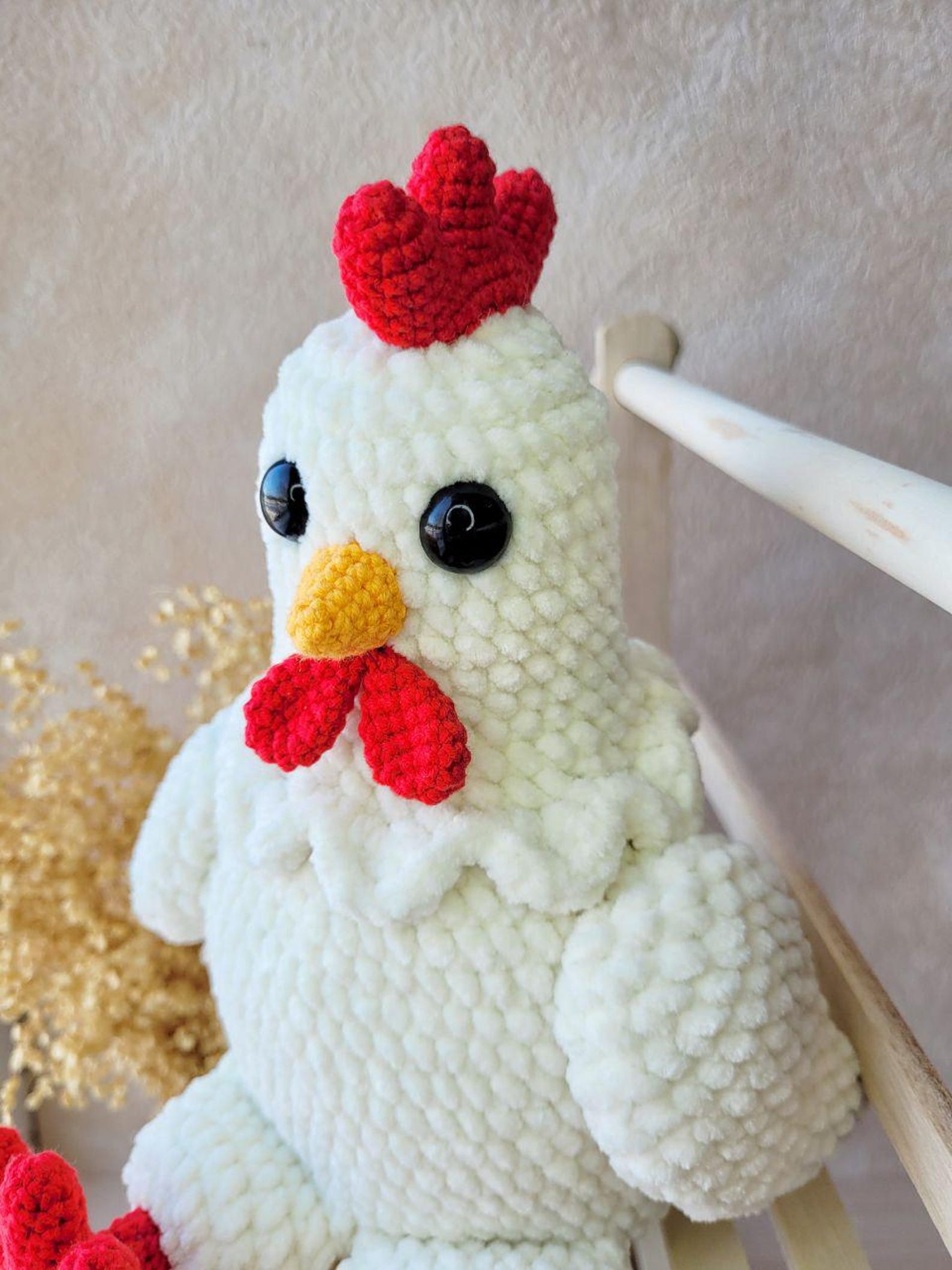 Crochet Rooster & Hen Amigurumi Pattern: Easter Chicken Decor (PDF ...