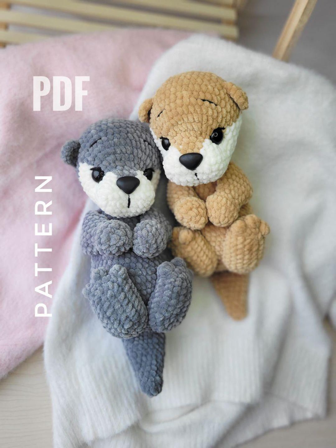 Amigurumi Pattern Otter Crochet, Pattern Otter Plush, Migurumi Baby Sea ...