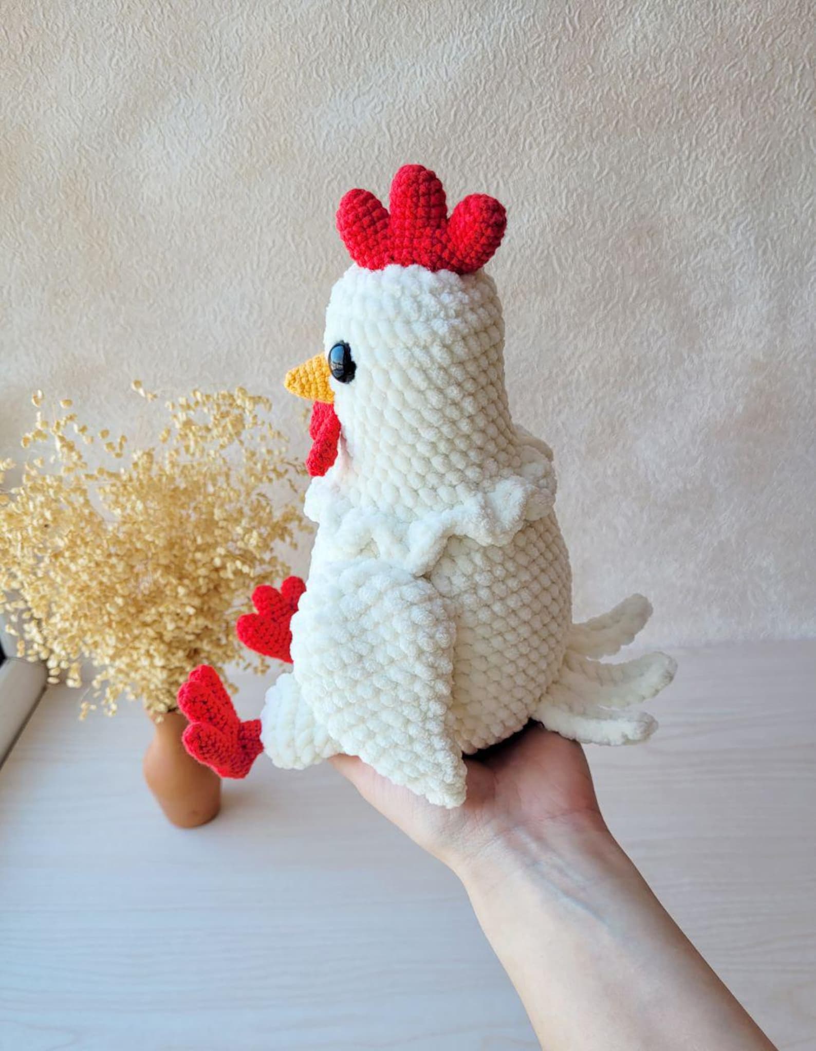 Crochet Rooster & Hen Amigurumi Pattern: Easter Chicken Decor (PDF ...