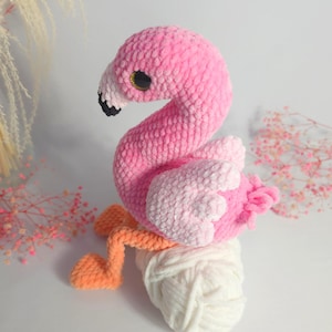 Crochet Flamingo Pattern: Amigurumi Bird Toy (PDF) - Etsy