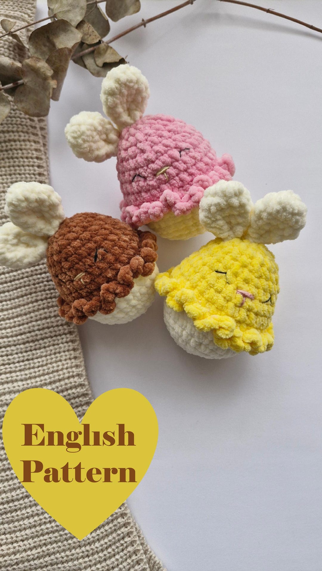 Bunny Egg Amigurumi Pattern | Easter Bunny Egg Crochet | Cute Plush ...
