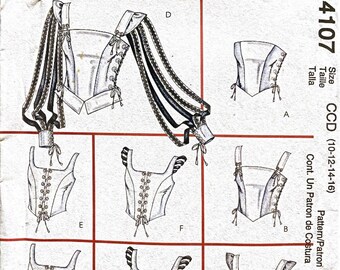 Near-vintage, Renaissance-inspired, Corset-laced Tops Pattern Mccall's ...