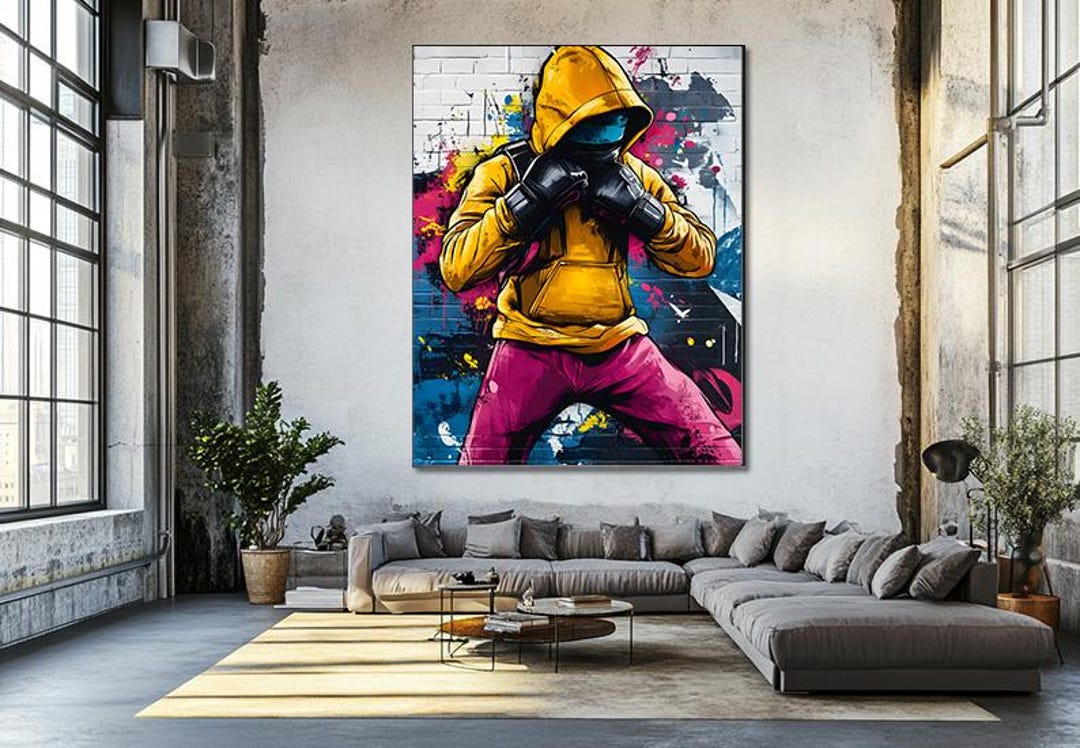 Street Fighter Street Art Print – Graffiti Boxer Mural – Instant ...