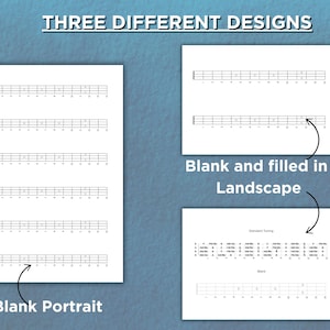 Mandolin Neck Diagram: Fretboard Charts - A4 & US Letter (downloadable ...
