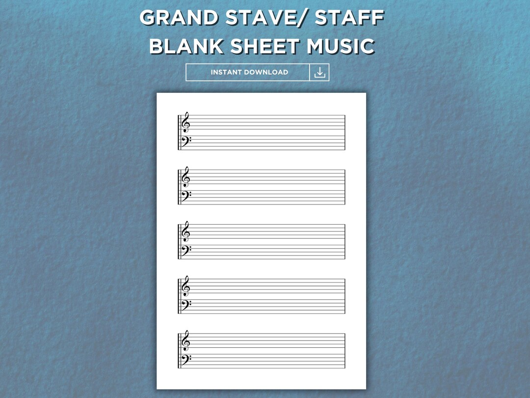 Grand Staff Sheet Music | Grand Stave PDF | Printable Sheet Music ...