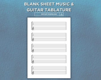 Printable Blank Guitar Chord Boxes Template | A4 & US Letter Sizes ...