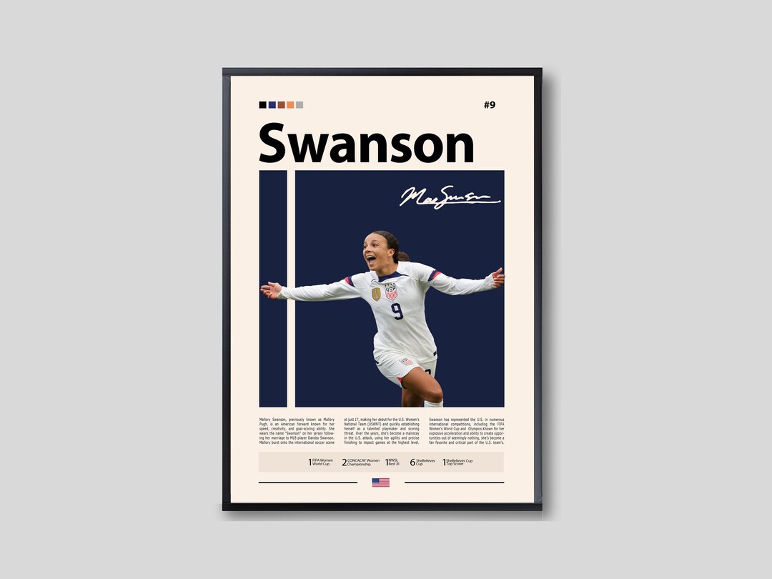 Mallory Swanson Poster, United States, Chicago Red Stars, Poster - Etsy