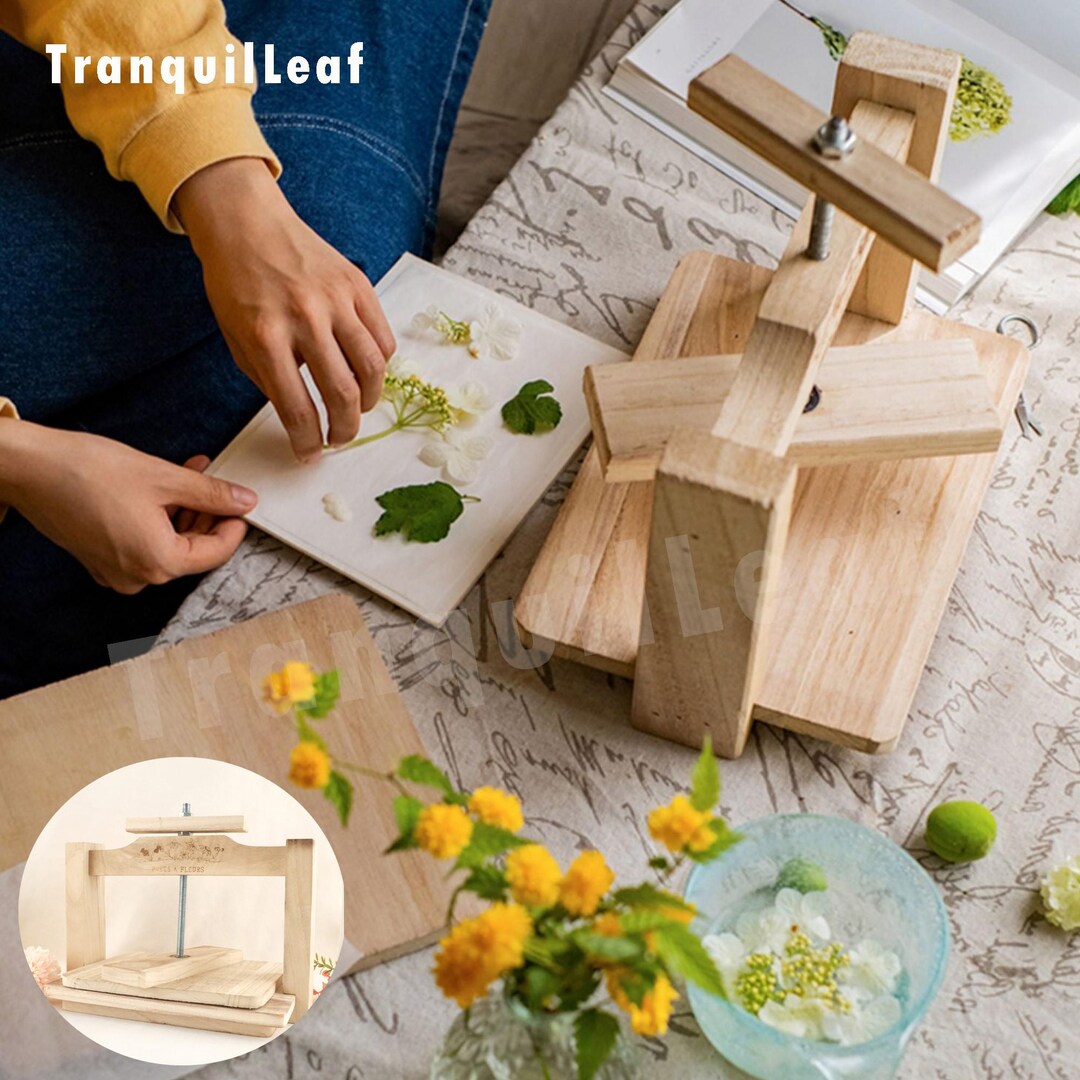 Solid Wood Vintage Flower Press, Basket-style Flower Press, Gifts for ...