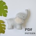 Elephant Felt Pattern / Safari Animals Pattern - Etsy