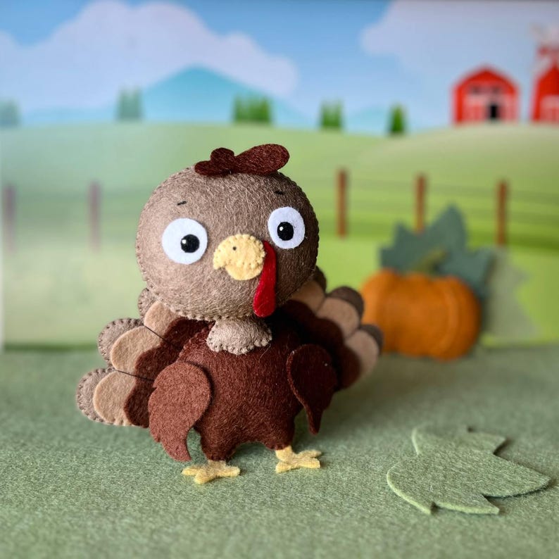 Turkey Pattern Made of Felt With Your Own Hands/ Turkey Decoration ...