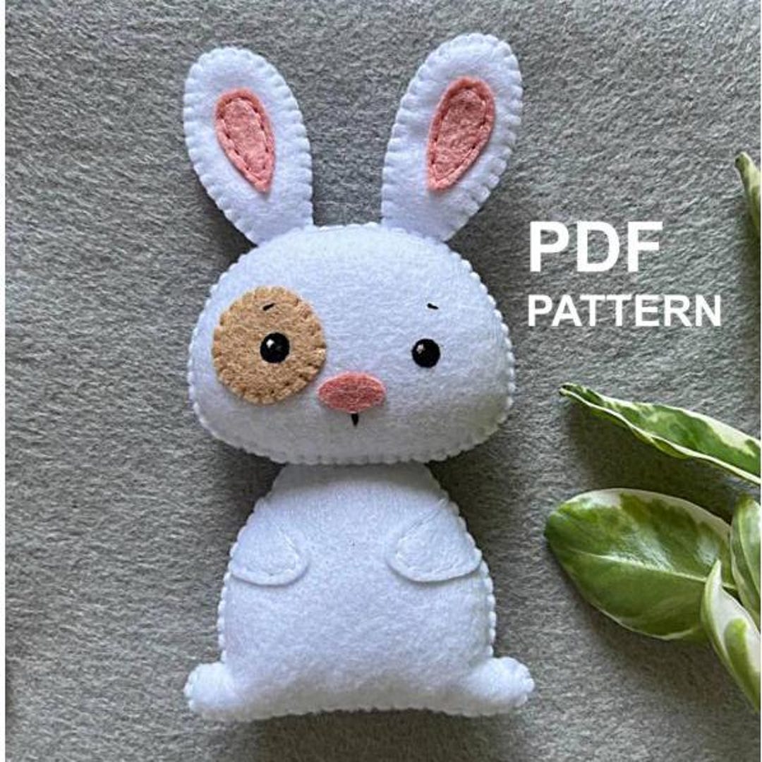 Bunny Felt Pattern/ Woodland Animals Pattern/ Bunny PDF - Etsy
