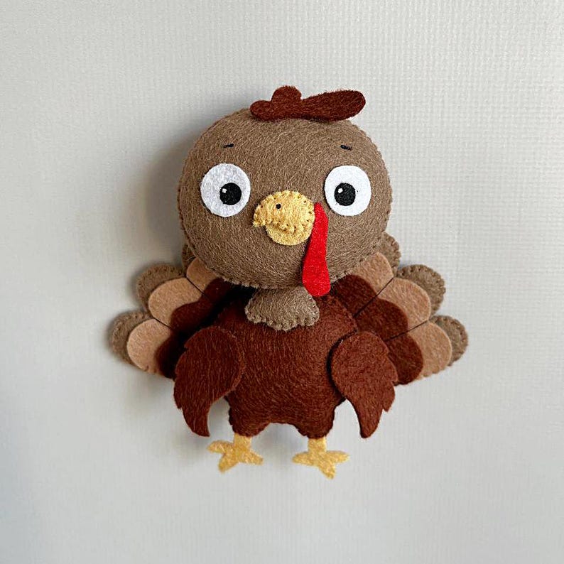 Turkey Pattern Made of Felt With Your Own Hands/ Turkey Decoration ...