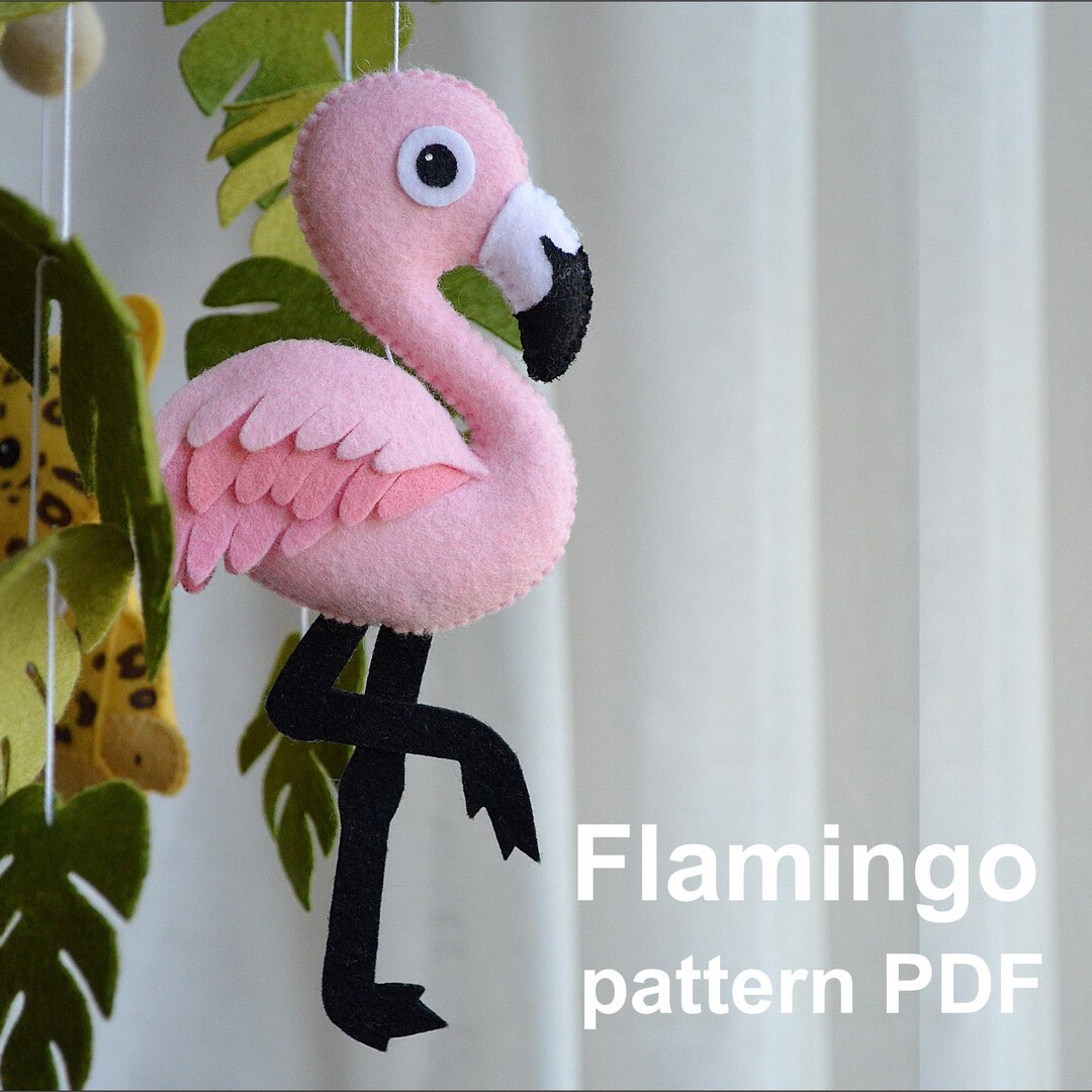 Flamingo Pattern PDF Felt - Etsy