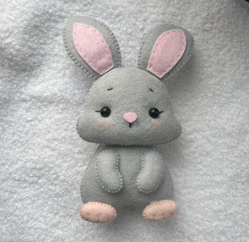 Bunny Felt Pattern/ Easter Bunny Pattern/ Bunny PDF - Etsy