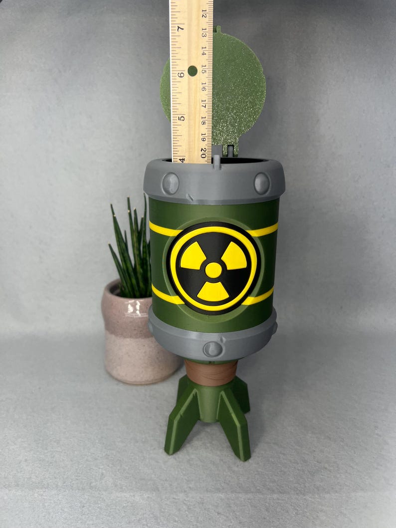 Mini Nuke Container With Flip up Lid | 11" | Post‑apocalyptic Prop ...