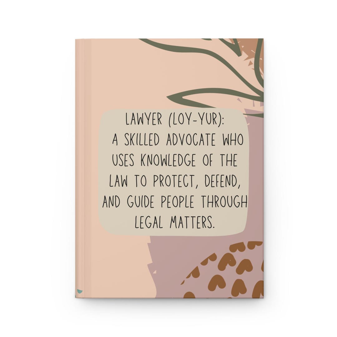 Lawyer Inspired Hardcover Journal - Perfect for Legal Notes, Gifts for ...