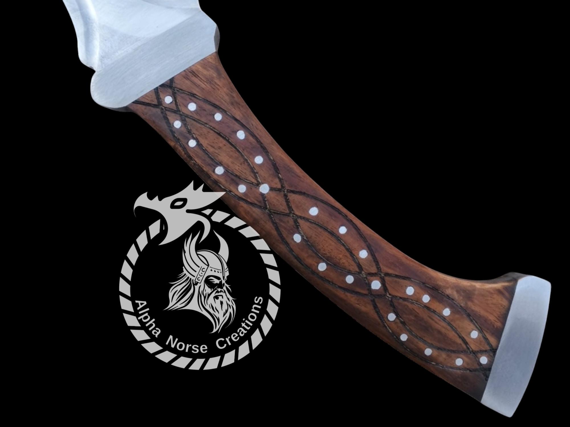 Handmade Khopesh Knife - Ancient Egyptian Sickle Sword - Carbon Steel ...