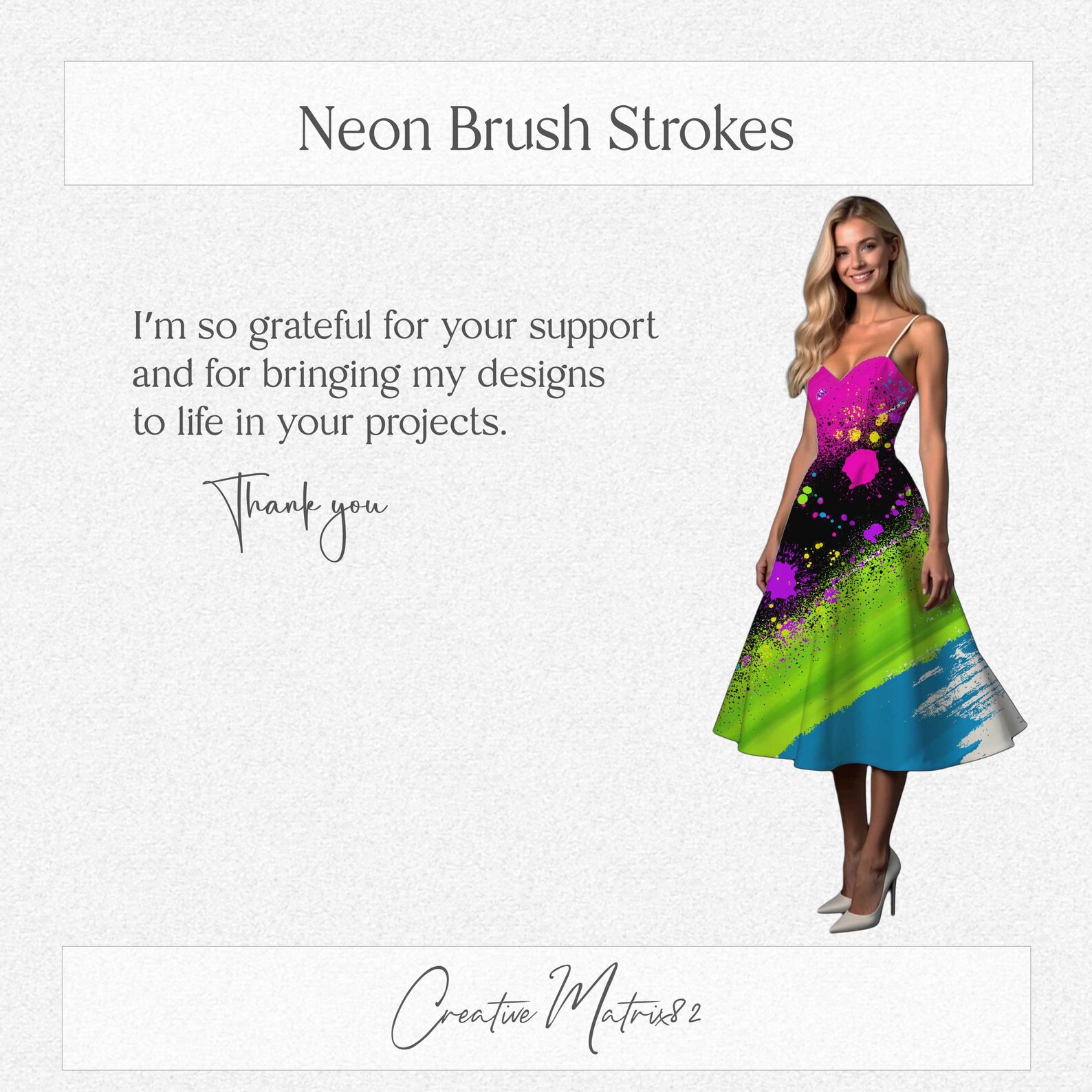 Neon Brush Strokes Clipart PNG | Colorful Paint Splatters Clip Art ...